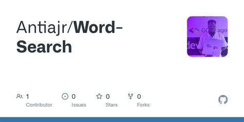 Github Antiajr Word Search