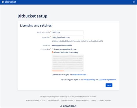 Bitbucket Configuration Steps Blooprynt
