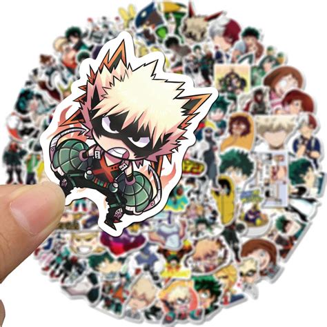 My Hero Academia Stickers For Laptop 10 50 100pcs Crazy Anime Store