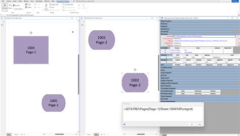 Synchronizing Visio Shape Fill Color Or Almost Any Cell Across Pages BVisual