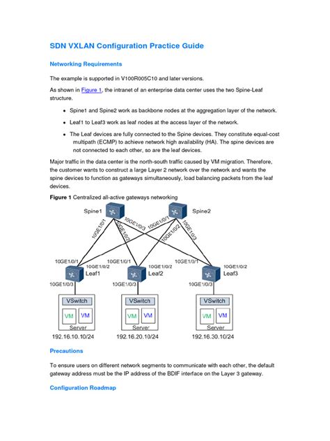 6 Sdn Vxlan Configuration Practice Guide Pdf Computer Network Gateway Telecommunications