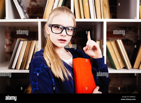 Beautiful Nerd Girl Glasses Hi Res Stock Photography And Images Alamy