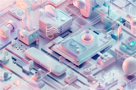 Futuristic Abstract Industry Construction Site Blueprint Of An Architectural Showcasing