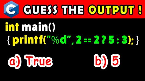 Crazy C Program Quiz 30 Questions To Test Your Skills Youtube