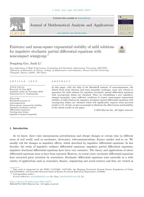 Pdf Existence Results For Impulsive Delayed Neutral Stochastic