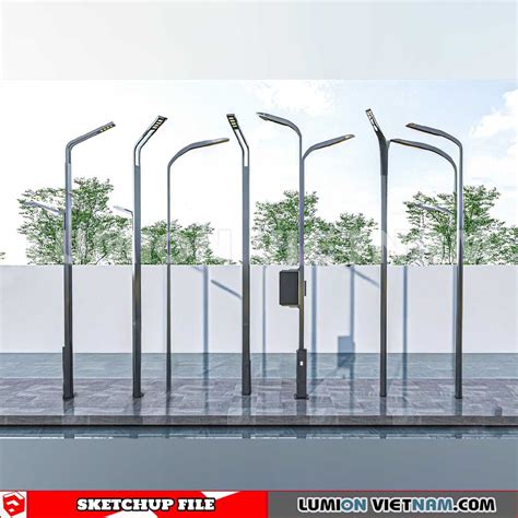 Street Light Sketchup Models Solar Street Lamp 3d Model In