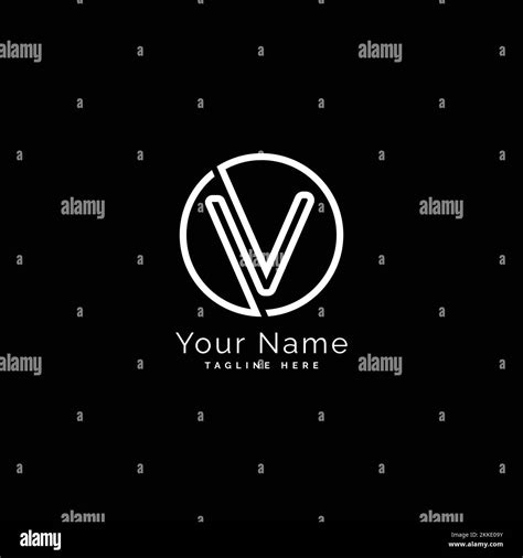 Letter V Logo Vector Design Template Round Shape Image With Alphabet V