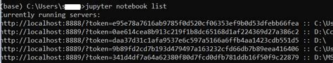Python List Running Jupyter Notebooks And Tokens Stack Overflow