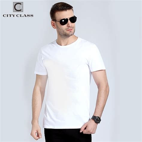 City Class 100 Cotton Top Tees Plain White Color Grandado