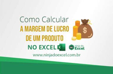 Como Calcular A Margem De Lucro De Produto No Excel Ninja Do Excel