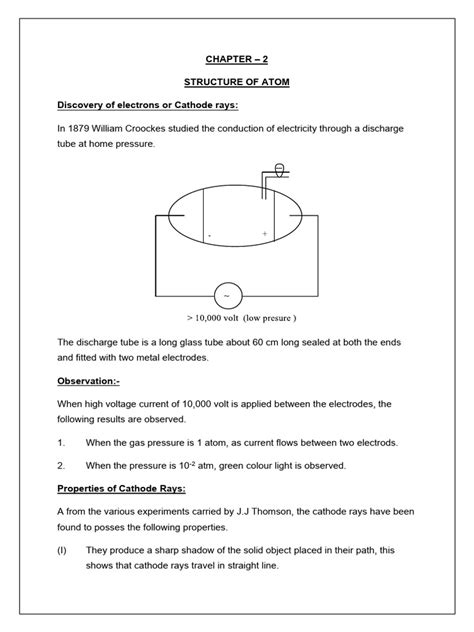 Strucure Of Atom 1 Pdf Photoelectric Effect Spectroscopy