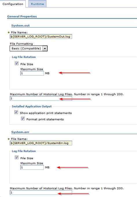 Configuration Of Systemoutlog And Tracelog File In Websphere