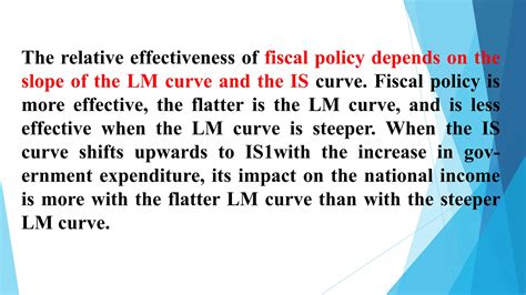 Relative Effectiveness Of Monetary And Fiscal Policy In Is Lm Framework Pptx