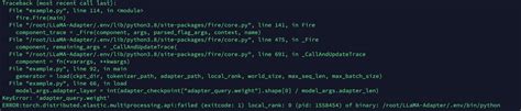 KeyError Adapter Query Weight On Finetuned Adaptor Issue 37