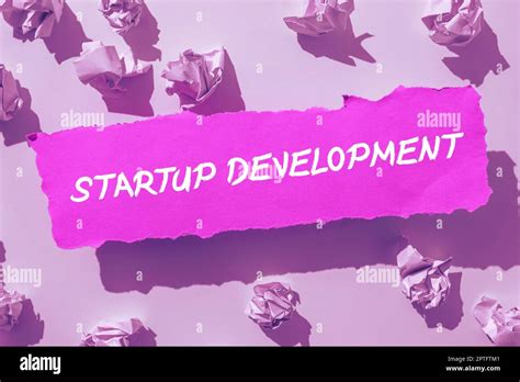 Handwriting Text Startup Development Business Concept Developing Idea