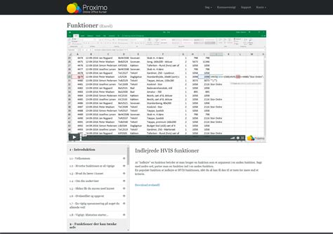 Lær Excels Vigtigste Funktioner På Kun 4 Timer Online Kursus