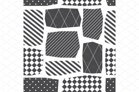Trendy Abstract Seamless Background Graphic Objects ~ Creative Market