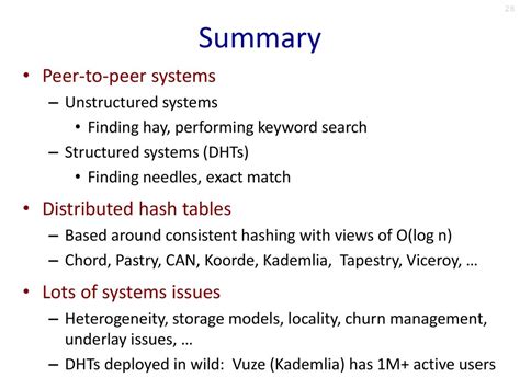 P2p Systems And Distributed Hash Tables Ppt Download