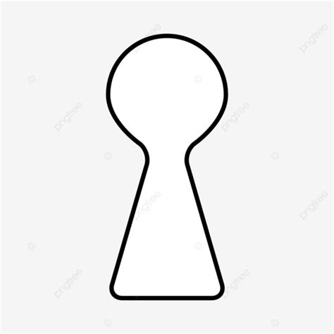 Keyhole Silhouette Outline Vector Symbol Icon Design Safe Isolated Object Vector Safe Isolated