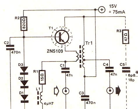 Circuit Diagram Knowledge Simple Wideband RF Amplifier Circuit