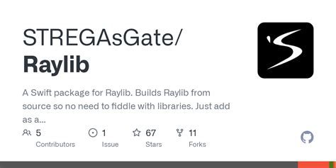GitHub STREGAsGate Raylib A Swift Package For Raylib Builds Raylib From Source So No Need To