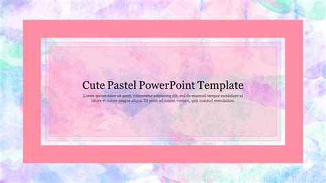 Attractive Cute Pastel Powerpoint Template Presentation
