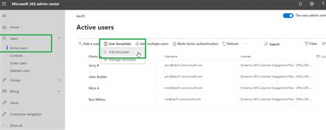 How To Add Users In Office 365 Using ‘user Template Microsoft Dynamics 365 Crm Tips And Tricks