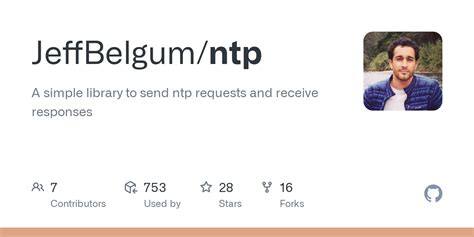 GitHub JeffBelgum Ntp A Simple Library To Send Ntp Requests And Receive Responses