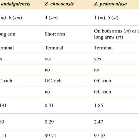 Constitutive Heterochromatin C Het Patterns In Four Zephyranthes