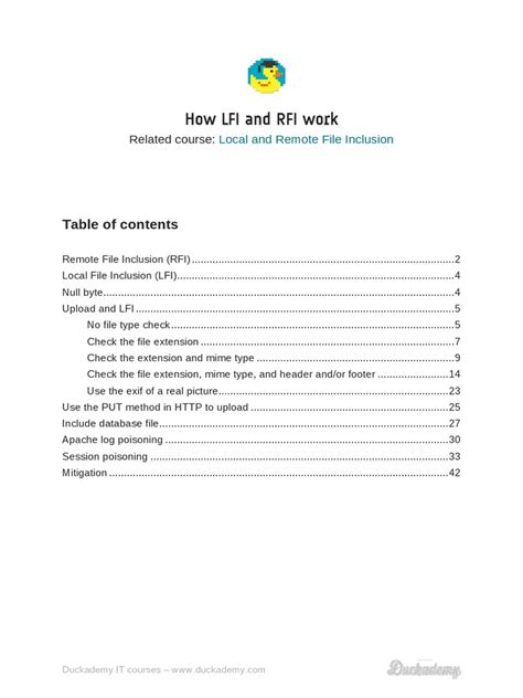 duckademy lfi rfi how lfi and rfi work pdf php proxy server