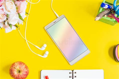 Mockup Blank White Screen Mobile Phone Hand Holding Smartphone With