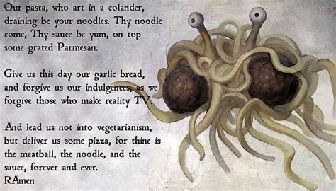Church Of The Flying Spaghetti Monster Prayer