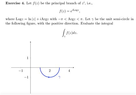Solved Exercise Let F Z Be The Principal Branch Of Z Chegg