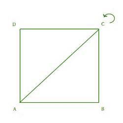 geometry - Question on rotating a square at its diagonal - Mathematics Stack Exchange