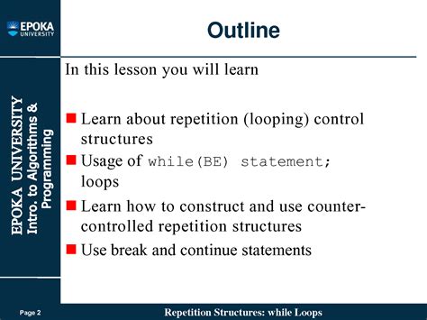 SOLUTION Lecture Repetition Structures Studypool