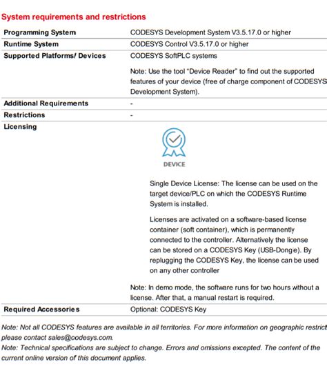Codesys Opc Ua Client Sl Article No 2302000042
