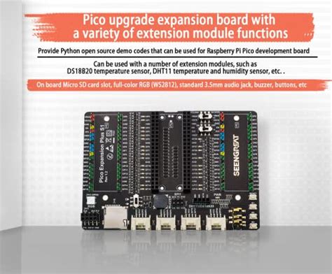 SEENGREAT GPIO Expander For Raspberry Pi Pico Expansion Boards Dual GPIO Expansion Plus S X