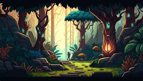 2d Platform Game Backgrounds Midjourney Prompt Promptbase