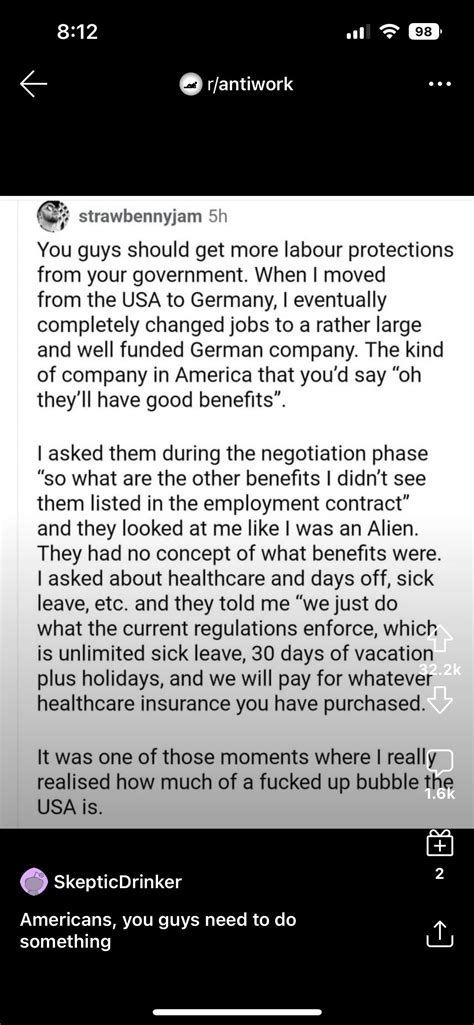 You Guys Should More Labour Protections From Your Government R Americabad