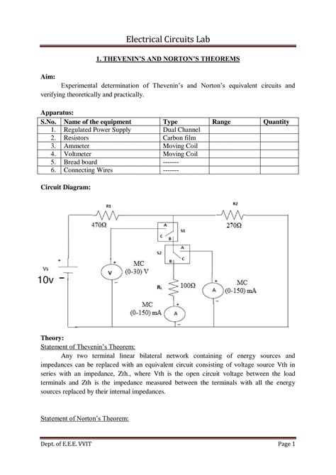 SOLUTION Electrical Circuit Analysis Lab Studypool