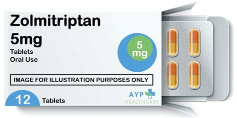 Zolmitriptan 5mg 12 Tablets