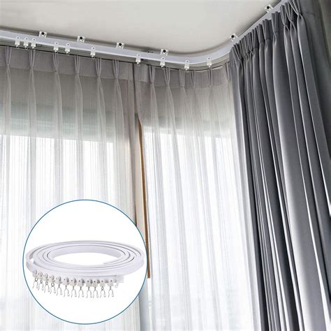 Bendable Ceiling Curved Curtain Track Flexible Ceiling Curtain Mount Soft Windows Curved Track