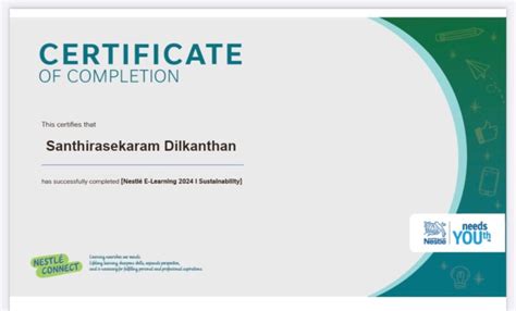 Santhirasekaram Dilkanthan On Linkedin Nestle
