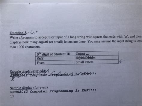 Solved Question 3 Write A Program To Accept User Input Of A