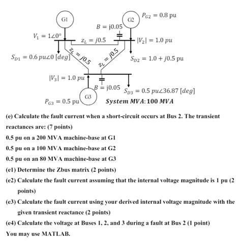 Solved E ﻿calculate The Fault Current When A Short Circuit