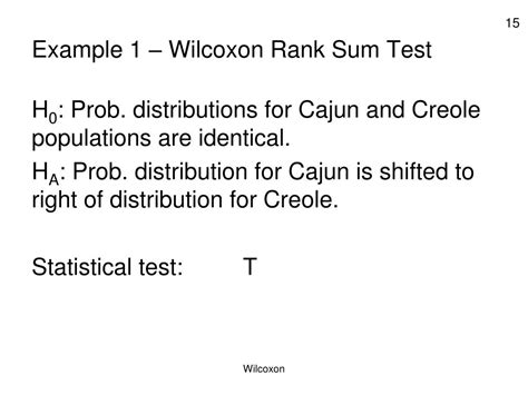 ppt wilcoxon rank sum test powerpoint presentation free download