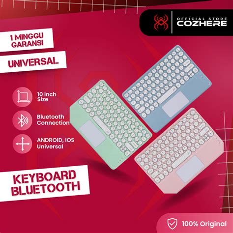 Jual Keyboard Wireless Keyboard Bluetooth With Touchpad Portable Dan Universal Untuk Ios Android