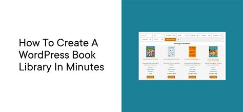 how to create a wordpress book library in minutes