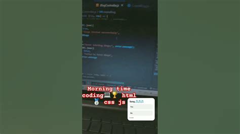 Morning Time Coding💻🏆 Html Css Js Tranding Shorts Viralvideo