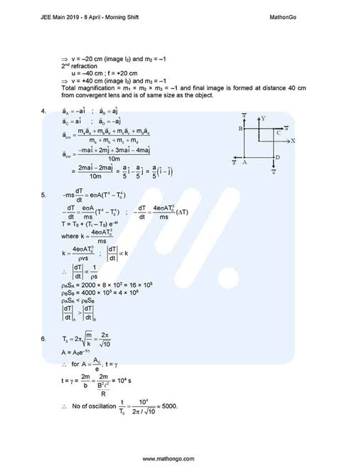 JEE Main Question Paper With Answer Keys Th April Morning MathonGo